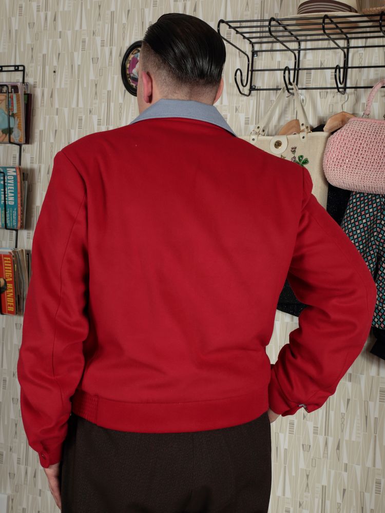 Ricky/Gab Jacket - Atomic Red ONLY SIZES S, L, XL LEFT – Heyday Vintage ...